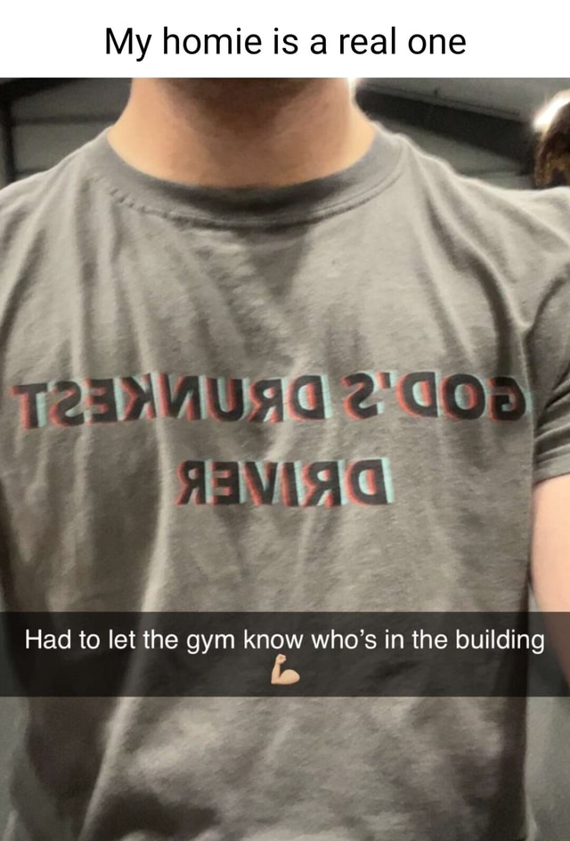 My homie is a real one Had to let the gym know who's in the building ...