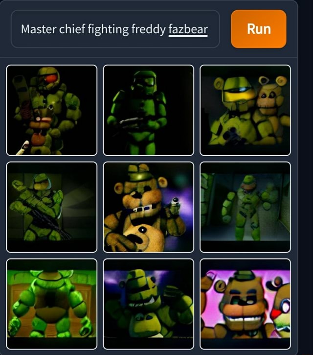 Master chief fighting freddy fazbear Run 3 AS - iFunny