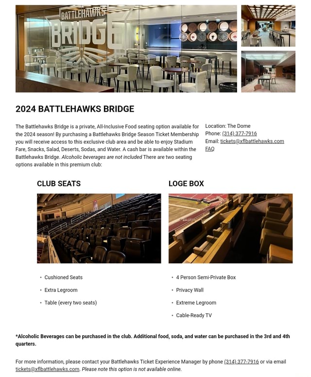 2024 BATTLEHAWKS BRIDGE The Battlehawks Bridge is a private, All ...