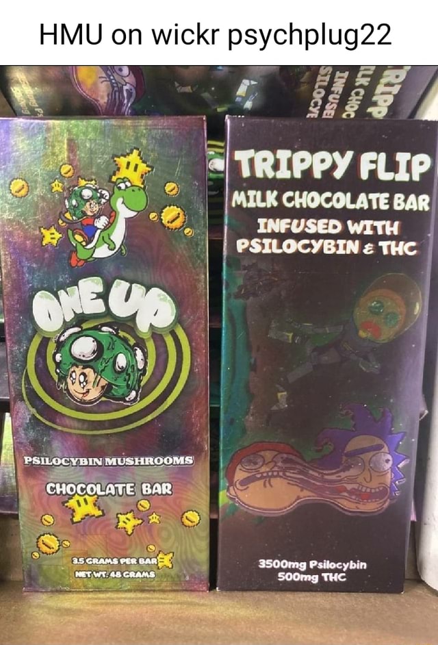 TRIPPY FLIP MILK CHOCOLATE BAR INFUSED WITH PSILOCYBIN THC HMU on wickr ...