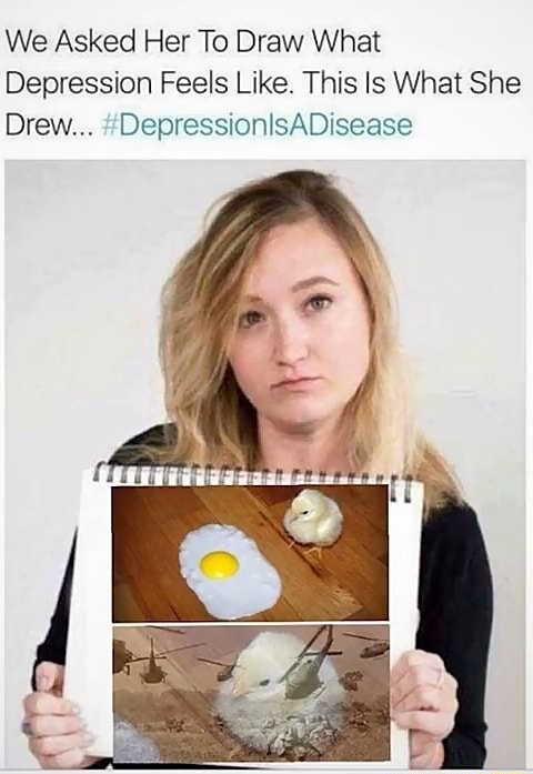 We Asked Her To Draw What Depression Feels Like. This Is What She Drew ...