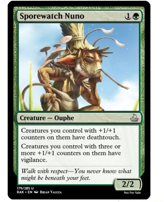 Sporewatch Nuno Creature - Ouphe Creatures you control with counters on ...