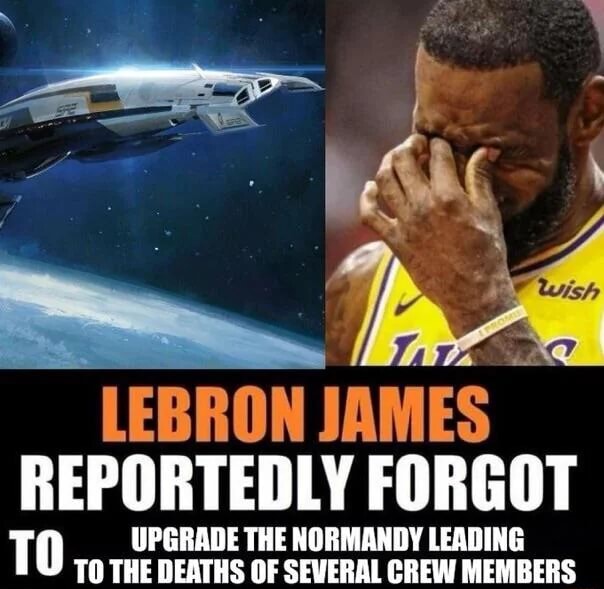 LEBRON JAMES: REPORTEDLY FORGOT TO UPGRADE THE NORMANDY LEADING TO THE ...