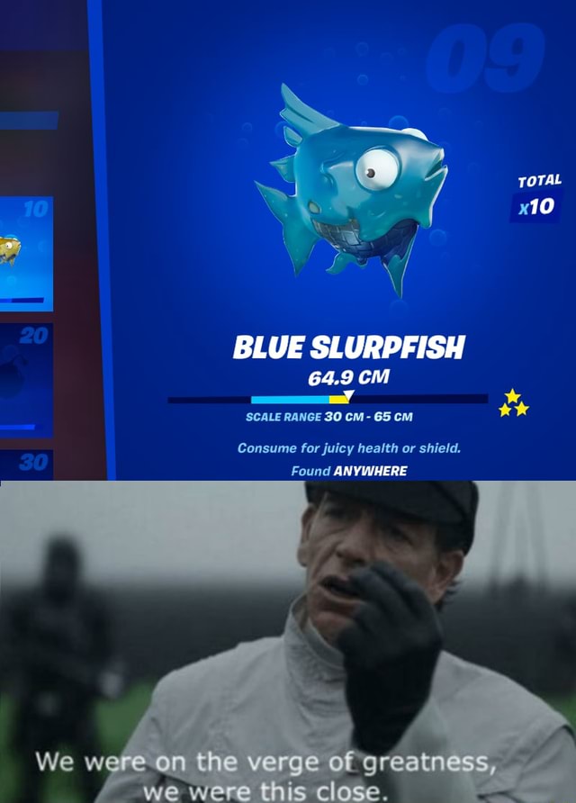 TOTAL 10 BLUE SLURPFISH 10 64.9 CM SCALE RANGE BO - GS Consume for ...