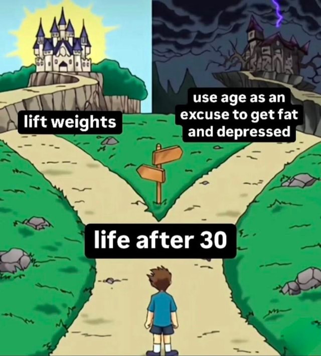 Use age as an excuse to get fat lift weights depressed and depressed ...
