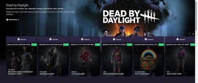 Dead by Daylight AVAILABLE ON PC (STEAM, EPIC, WINDOWS, STADIA ...