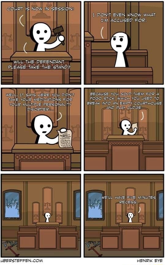 COURT, ISINOW IN SESSION! WILE THE -DEFENDANT PLEASE TAKE THE STAND ...