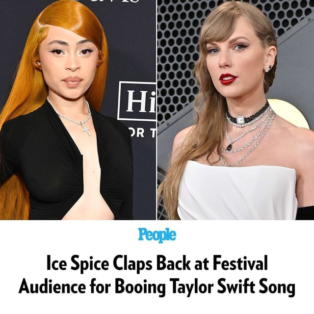 Ice Spice has Taylor Swift's back! In a viral video shared on X ...