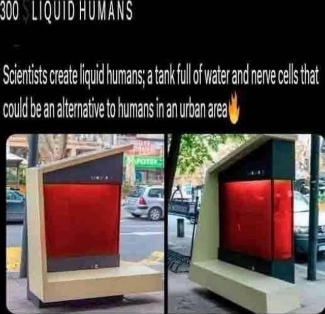 LIQUID HUMANS Scientists create liquid humans; tank full of water and ...