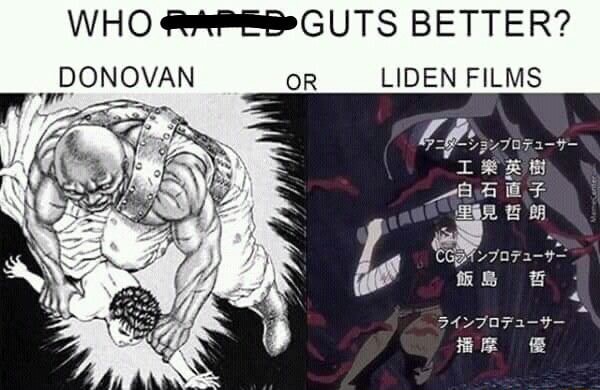 WHO GUTS BETTER? DONOVAN OR LIDEN FILMS LL me OR - iFunny