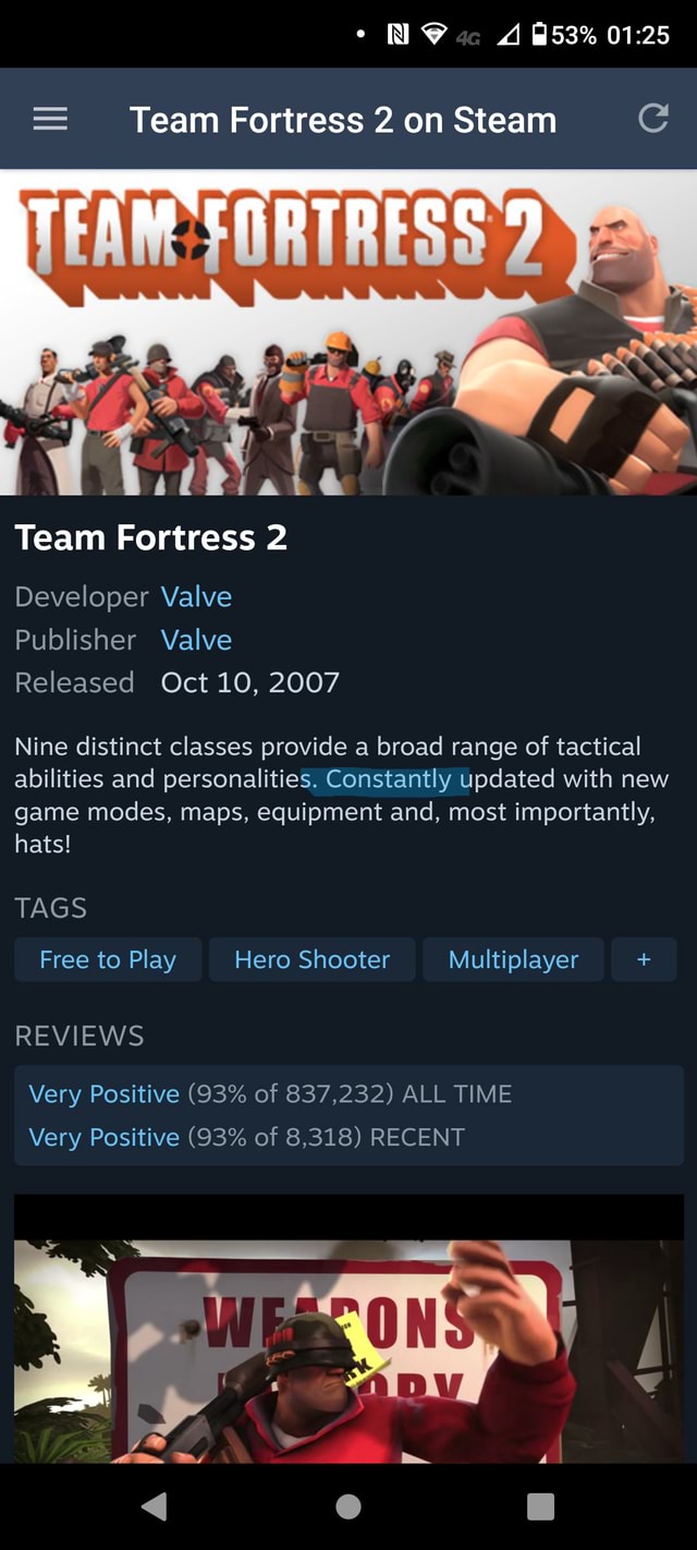 53% IN = Team Fortress 2 on Steam CG Team Fortress 2 Developer Valve ...