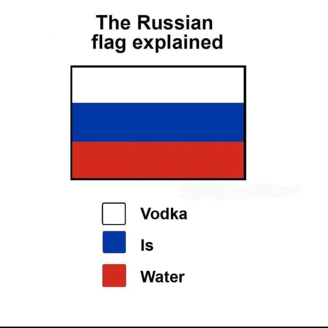 The Russian flag explained - iFunny