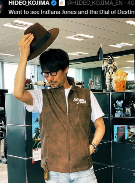 HIDEO KOJIMA I Went to see Indiana Jones and the Dial of Destin SS - iFunny