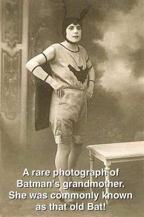 A rare photograph of Batman's grandmother, She was commonly known as ...