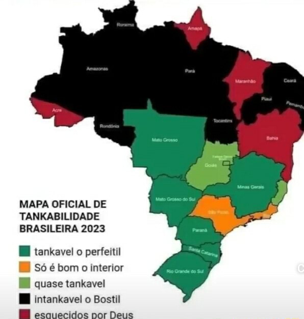 MAPA OFICIAL DE TANKABILIDADE BRASILEIRA 2023 tankavel o perfeitil EB só é bom o interior EB ...