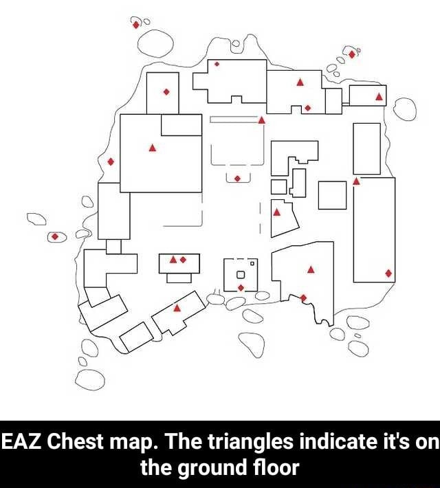 EAZ Chest map. The triangles indicate it's on the ground ﬂoor - EAZ ...