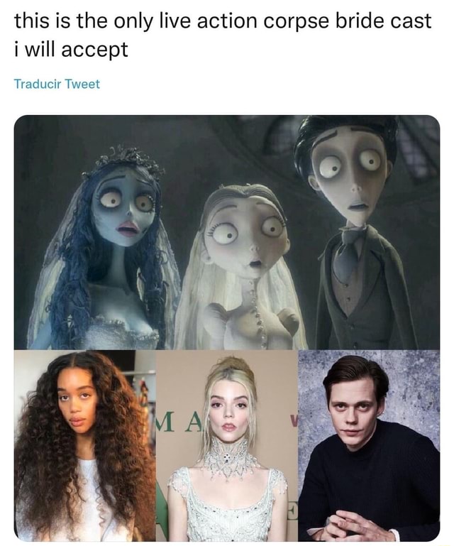 This is the only live action corpse bride cast i will accept Traducir ...