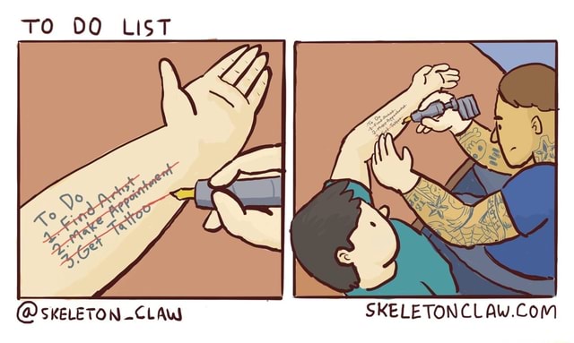 TO DO LIST @SKELETON CLAW SKELETON - iFunny