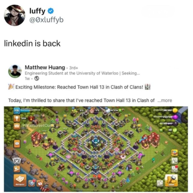 🙂 #memes #workmemes #linkedinmemes - SS lufty linkedin is back Matthew Huang - Engineering ...