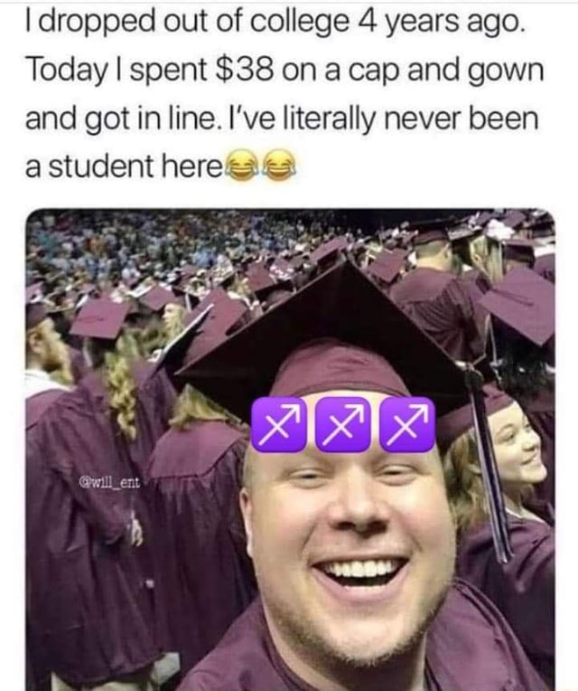 This is so problematic 🙄 - I dropped out of college 4 years ago. Today ...