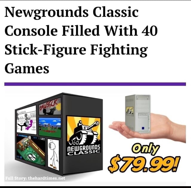 Newgrounds Classic Console Filled With 40 Stick-Figure Fighting Games ...