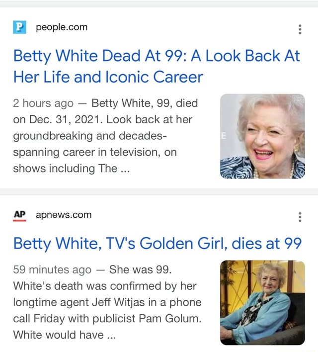 PI Betty White Dead At 99: A Look Back At Her Life and Iconic Career 2 ...