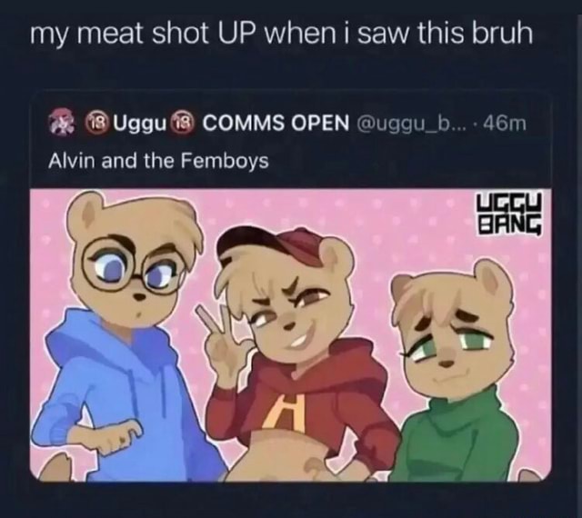 My meat shot UP when i saw this bruh COMMS OPEN @uggu_b... Alvin and ...