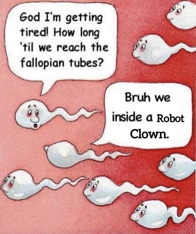God I'm getting I tired! How long 'til we reach the I I fallopian tubes ...