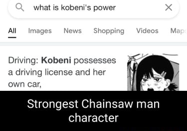 What is kobeni's power Driving: Kobeni possesses adriving license and ...