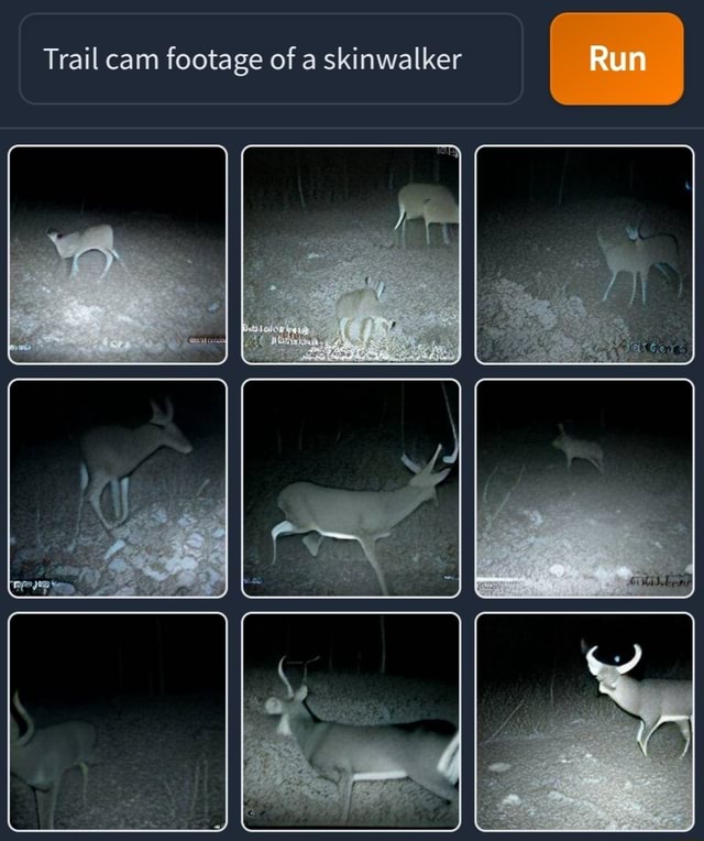 Trail cam footage of a skinwalker Run - iFunny