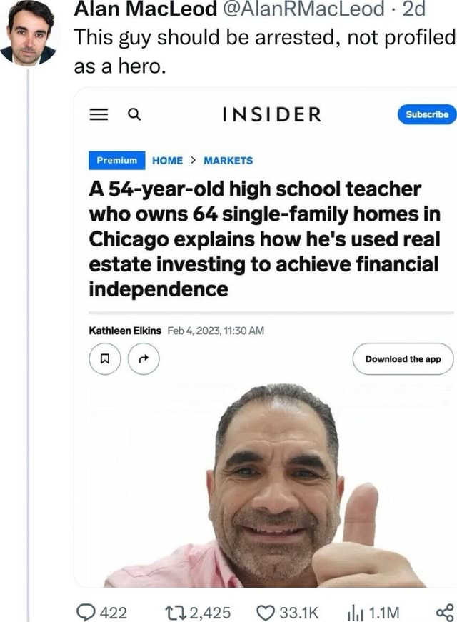 Alan MacLeod @AlanRMacLeod This guy should be arrested, not profiled as ...