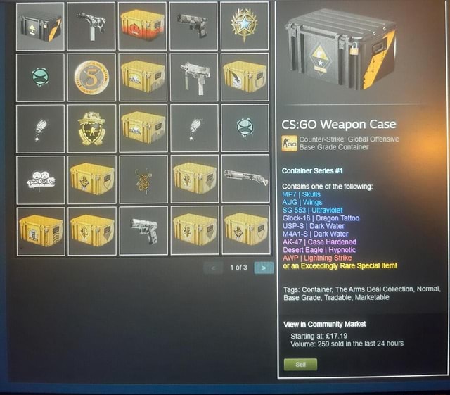 Weapon Case Counter-Strike: Global O Base Grade Container Container ...