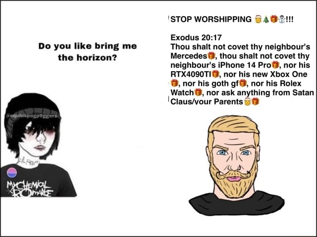 'STOP WORSHIPPING Exodus Thou shalt not covet thy neighbour's thou ...