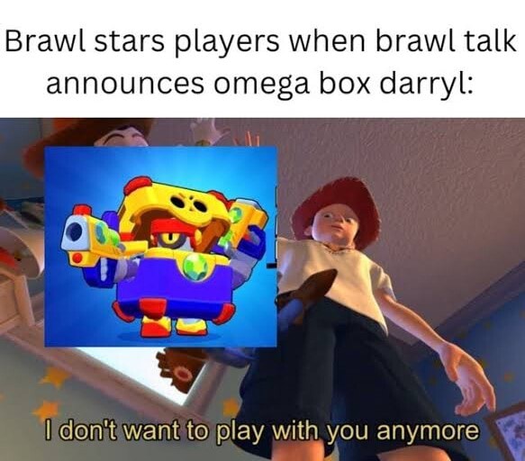 Brawl stars players when brawl talk announces omega box darryl ...