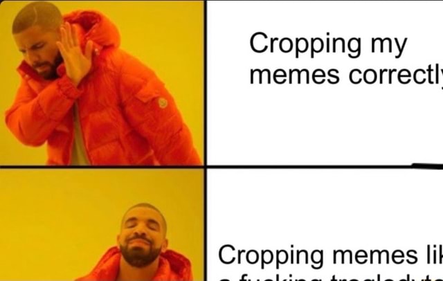 Cropping my memes correctl Cropping memes li - iFunny