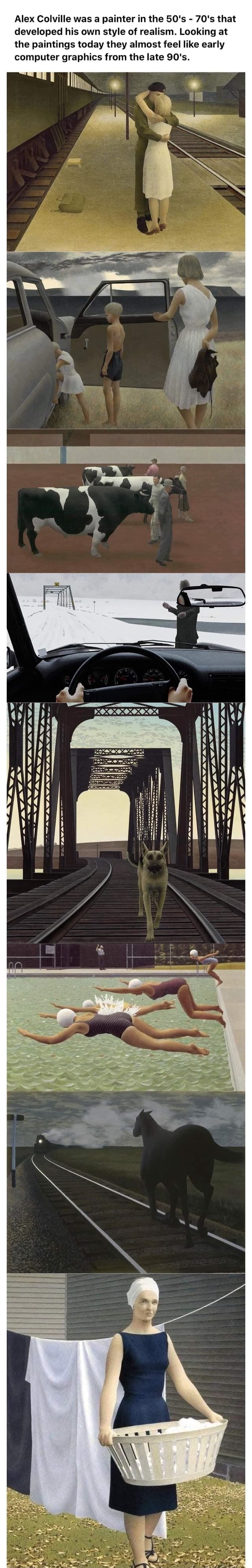 Alex Colville was a painter in the 50's - 70's that developed his own ...