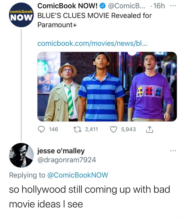 ComicBook NOW! @ComicB... BLUE'S CLUES MOVIE Revealed for book ...