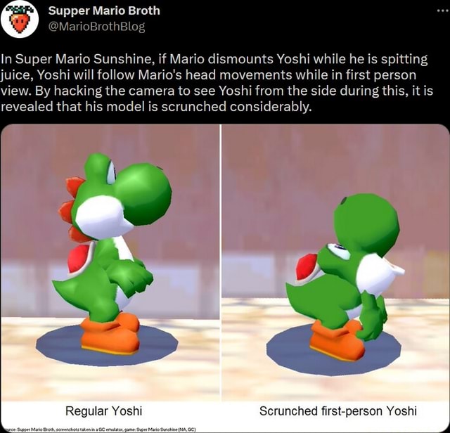 In Super Mario Sunshine, if Mario dismounts hi while he is spitting ice ...