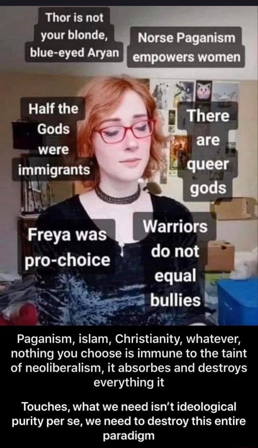 Your blonde, blue-eyed Aryan Warriors Freya was J do 3 "3 bullies be ...