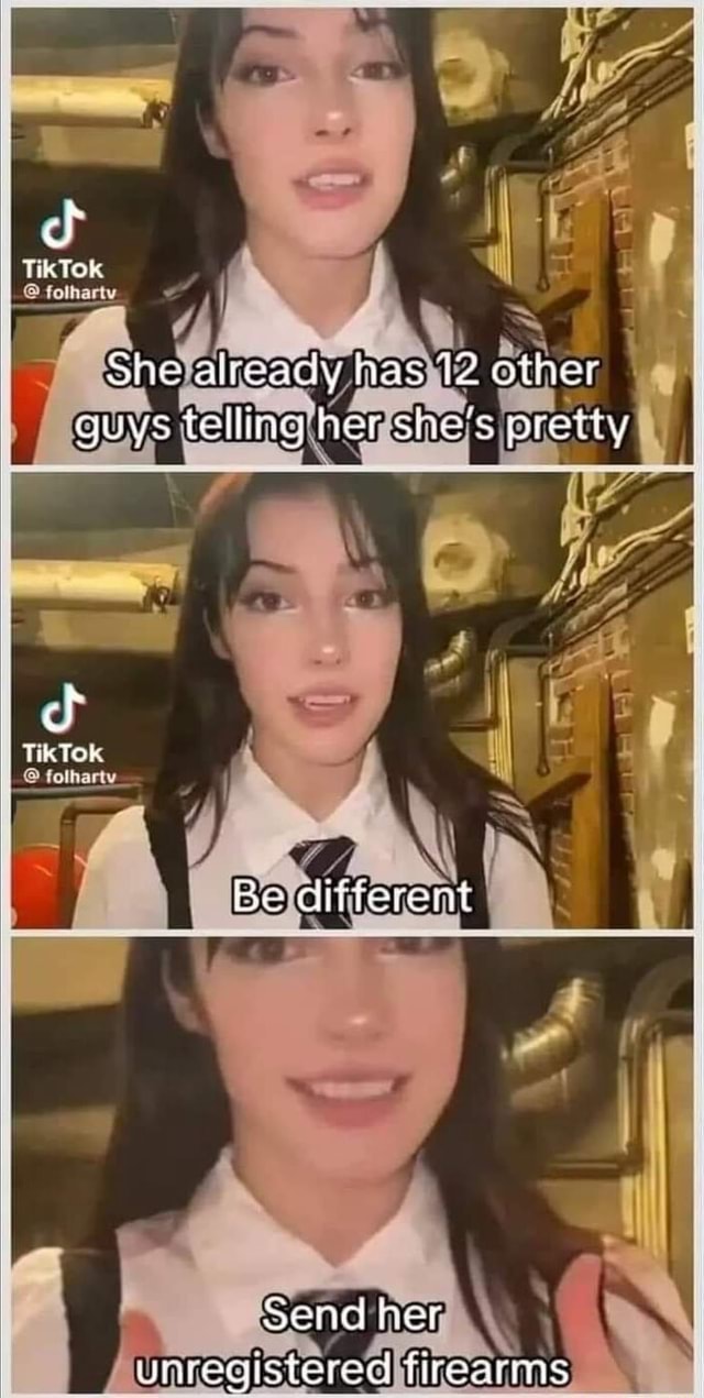 Tik TOK fotharty She already has 12 other guys telling her she's pretty ...