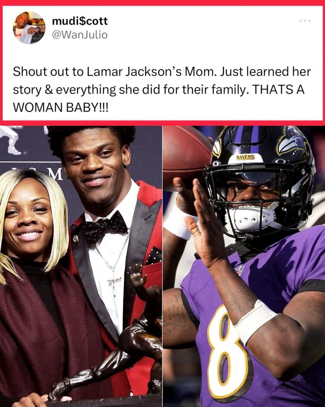 Lamar Jackson’s mom is the REAL MVP 🏆🏆🏆 @donaldcoletta @new_era8 (H/T ...