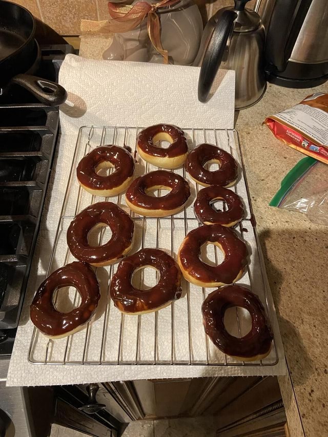 For Fat Tuesday I made homemade doughnuts! - iFunny