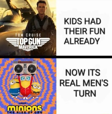 TOM CRUISE 'MAVERICK' KIDS HAD THEIR FUN ALREADY NOW ITS REAL MEN'S ...