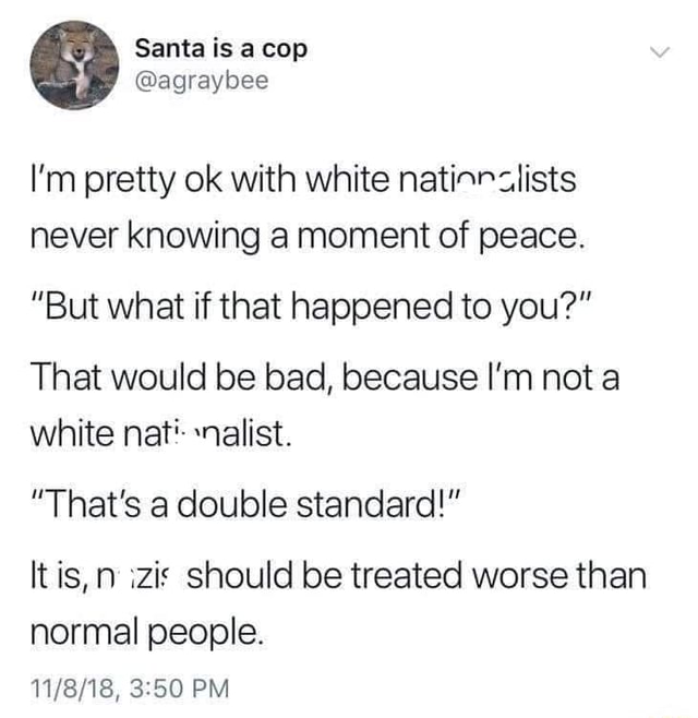 Is @agraybee I'm pretty ok with white natinnslists never knowing a ...