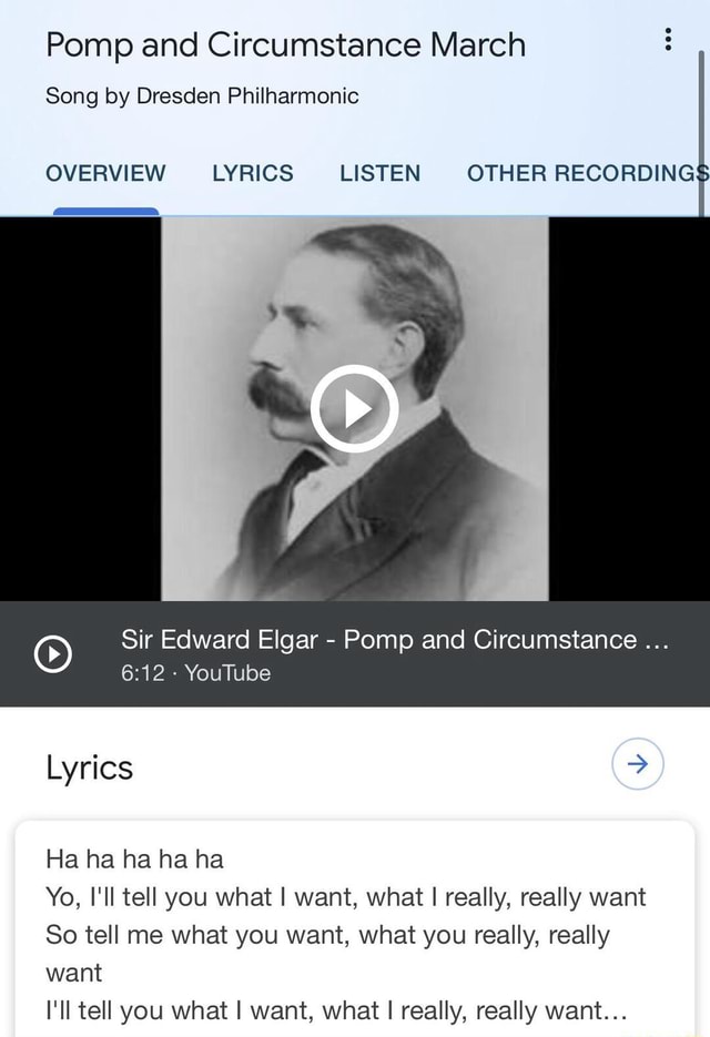 Pomp and Circumstance March Song by Dresden Philharmonic OVERVIEW ...