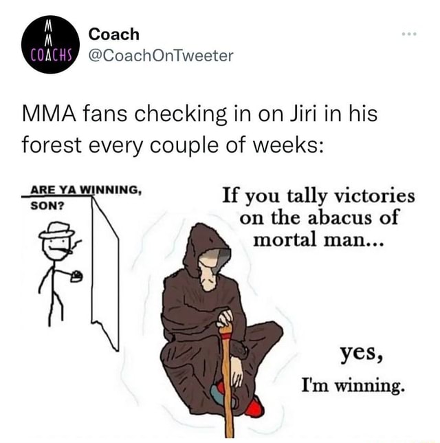 MMA fans checking in on Jiri in his forest every couple of weeks: ARE ...