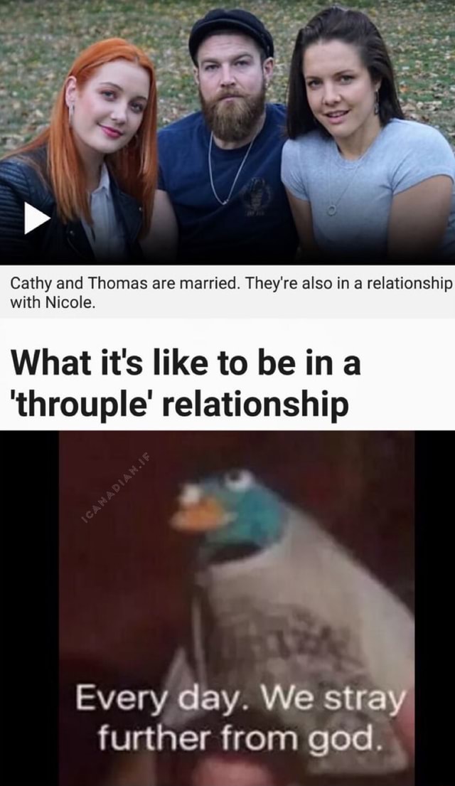 What it's like to be in a 'throuple' relationship - iFunny