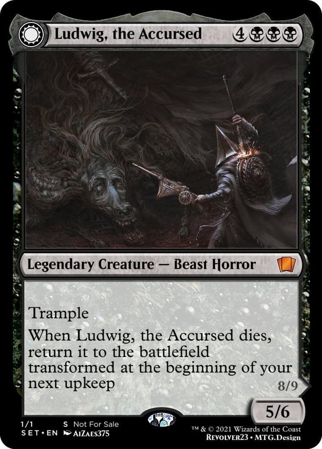 Ludwig, the Accursed Trample Legendary Creature Beast When I Ludwig ...