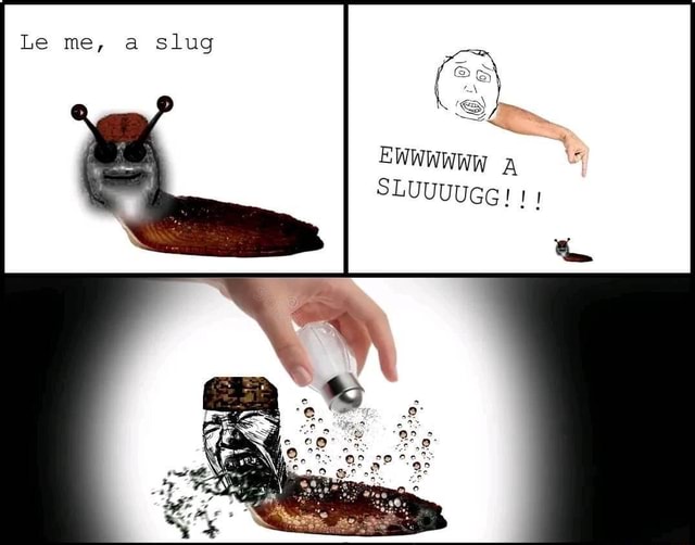 Le me, slug EWWWWWW SLUUUUGG! - iFunny