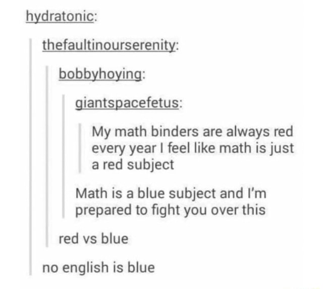 Hydratonic: thefaultinourserenity: giantspacefetus: My math binders are ...